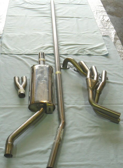 SJ050S0011 EXHAUST SYSTEM, FULL St/Steel (in-line silencer)