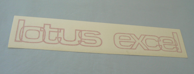 SJ089U0022 DECAL- LOTUS EXCEL - RED