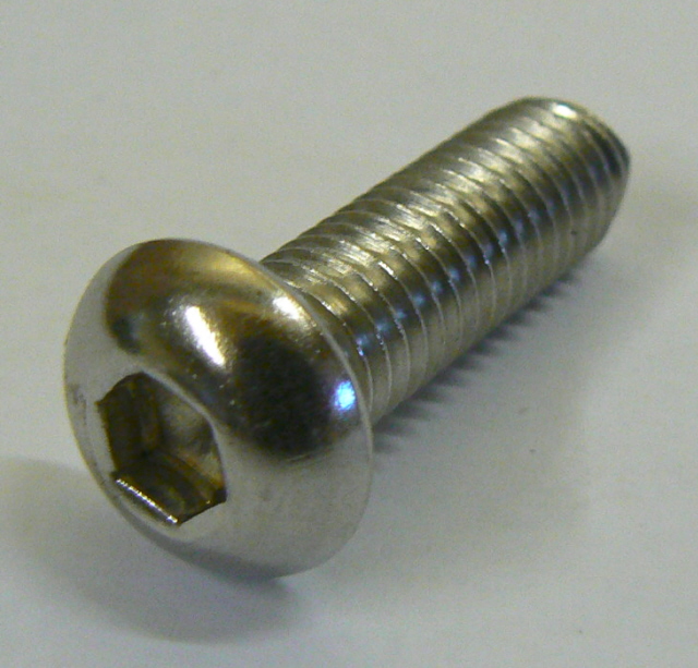 SJ111W0001 M8 BUTTON HEAD BOLT (St/Steel) for UNDERTRAY FIXING
